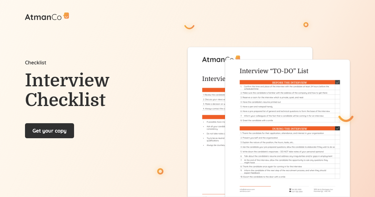 Interview Checklist | AtmanCo